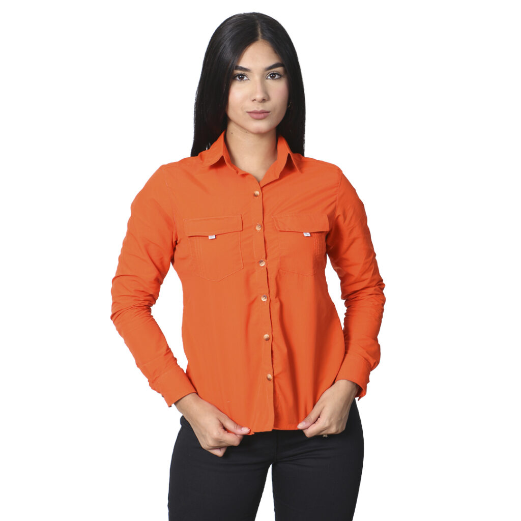 Camisa Modelo Campero Dama Manga Larga – Uniformes Ub